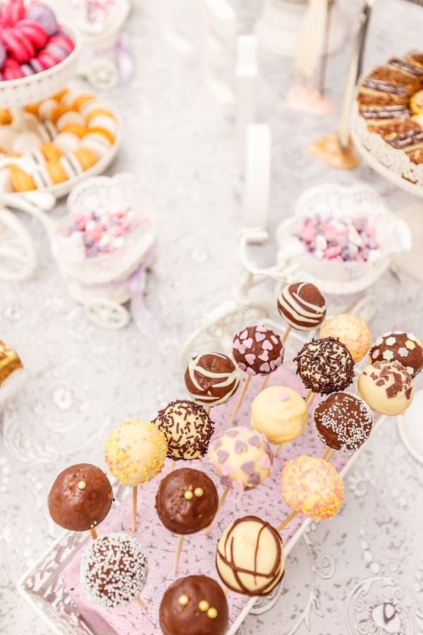 Candy bar table stock image. Image of food, elegant, birthday - 79734459
