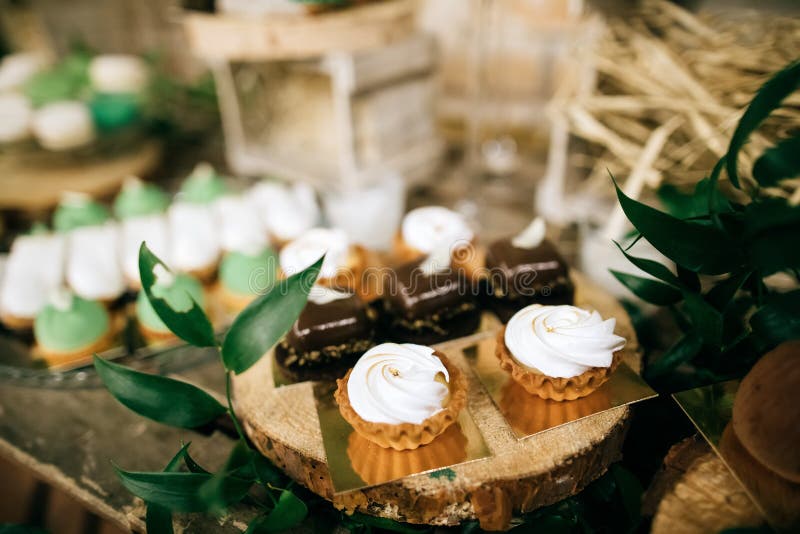 Candy Bar. Table with Different Sweets for Party Stock Photo - Image of ...