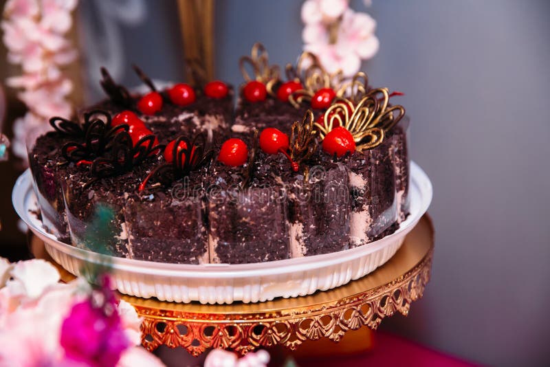 Candy Bar. Table with Sweets, Candies, Dessert Stock Image - Image of ...