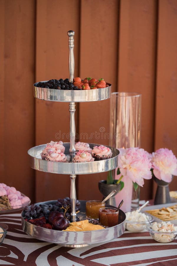 Candy Bar with Various Sweets and Pastries Stock Image - Image of ...