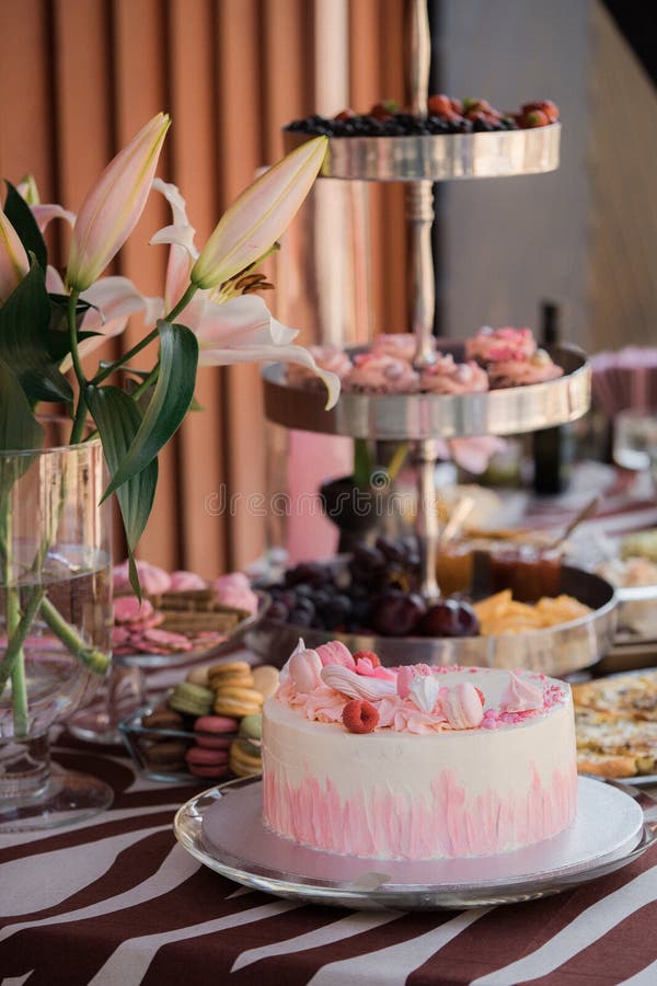 Candy Bar with Various Sweets and Pastries Stock Image - Image of ...