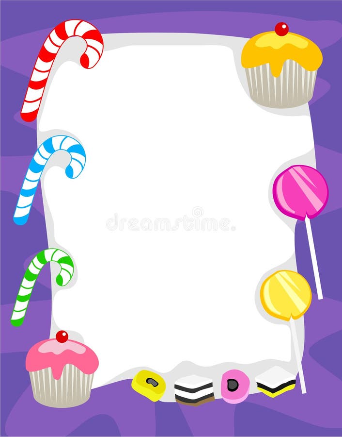 Candy Border stock vector. Illustration of elements, borders - 67869