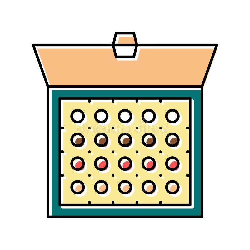 Candy Box Color Icon Vector Illustration Stock Vector - Illustration of ...