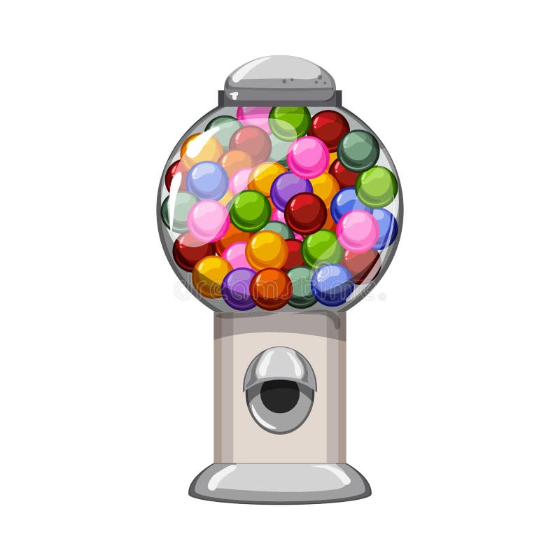 Candy Bubblegum Machine Cartoon Vector Illustration Stock Vector ...