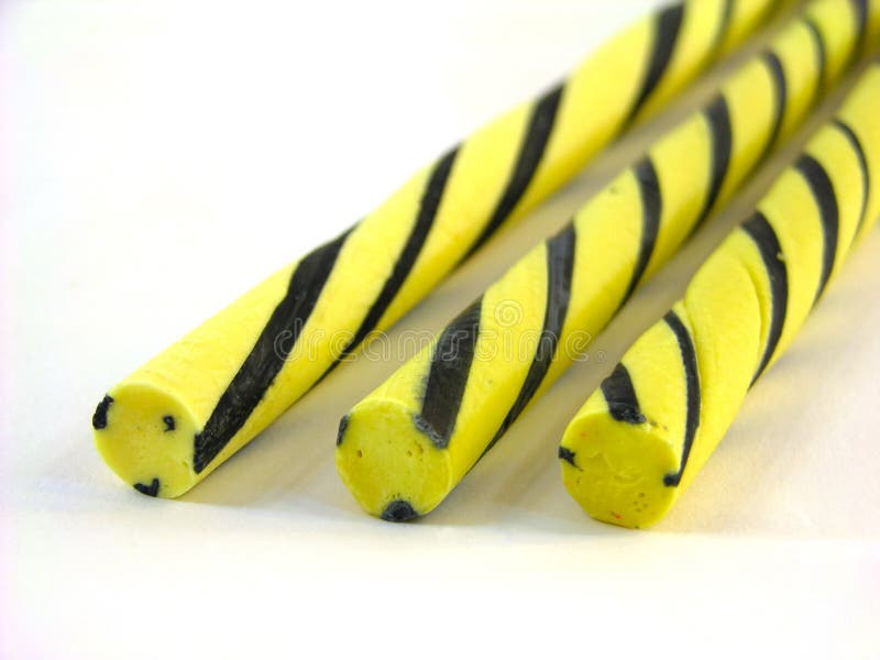 Candy Cane, Candy in the Shape of a Small Stick Made of Colored Sugar ...