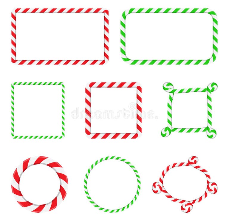 Candy Cane Border Stock Illustrations – 6,275 Candy Cane Border Stock ...