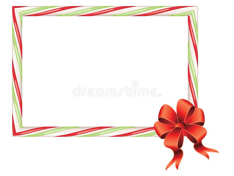 Candy Cane Frame stock vector. Illustration of childhood - 83206872