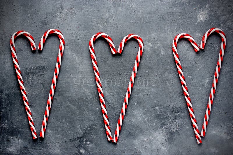 Candy Cane Hearts Holiday Background Stock Image - Image of celebration ...
