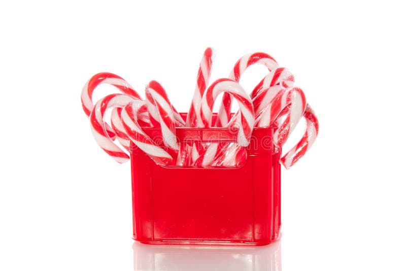 Candy cane in a red box stock image. Image of noel, christmas - 17145689