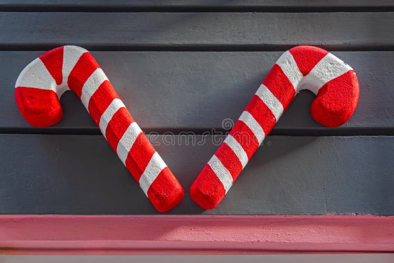Candy Cane Sticks stock photo. Image of symbol, building - 258724432
