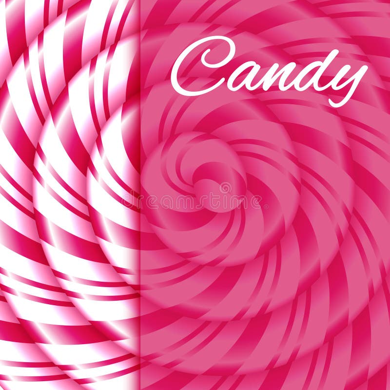 Candy Cane Sweet Spiral Abstract Background Stock Vector - Illustration ...