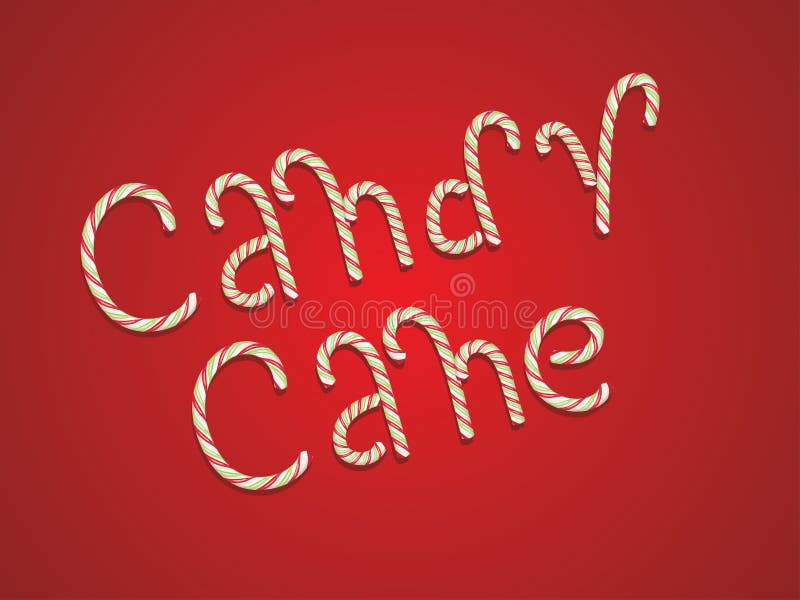 Candy Cane Words stock vector. Illustration of lolly - 83522718