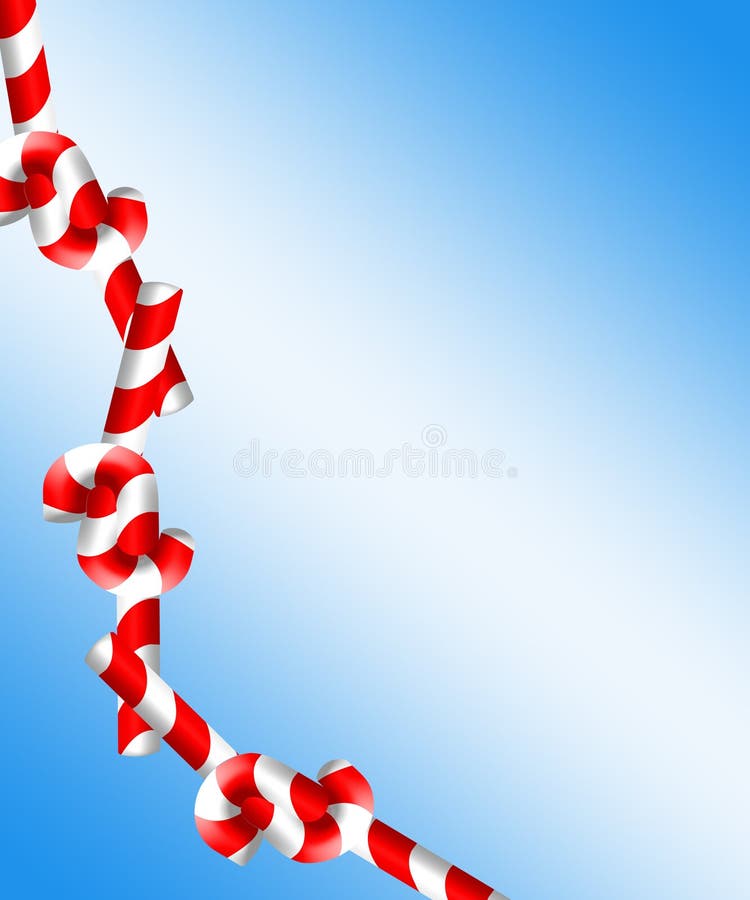 Candy cane border / header stock illustration. Illustration of ...