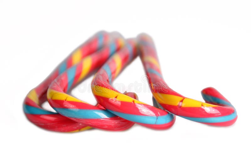 Candy Cane Isolated on White Stock Image - Image of tradition, white: 50041