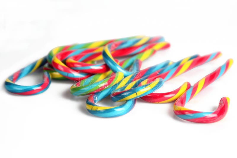 Candy Cane Isolated on White Stock Image - Image of tradition, white: 50041