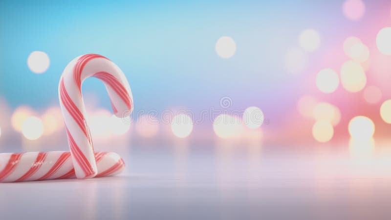 Candy Canes on Smooth Gradient Background Stock Photo - Image of ...