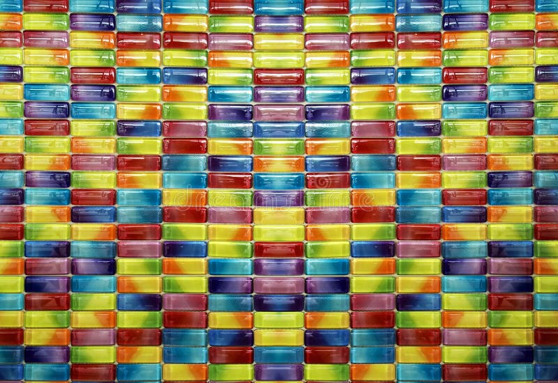 Candy Capsule Color Mosaic Tiles Stock Photo - Image of exterior ...