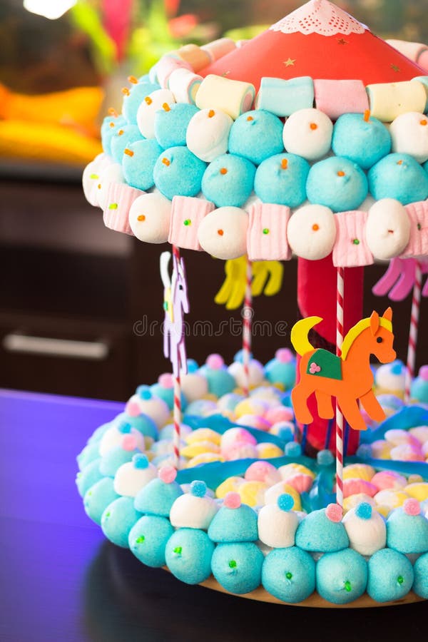 Candy Carousel stock image. Image of roundabout, fancy - 33279699
