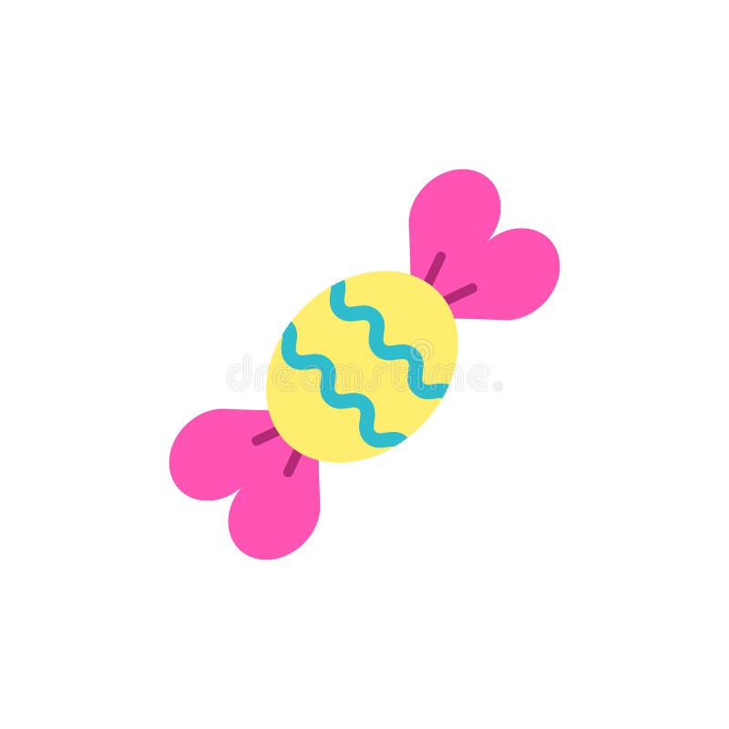 Candy Cartoon Flat Design Elements,Vector and Illustration Stock Vector ...