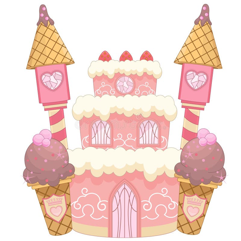 Candy Castle stock vector. Illustration of spike, tower - 44969767