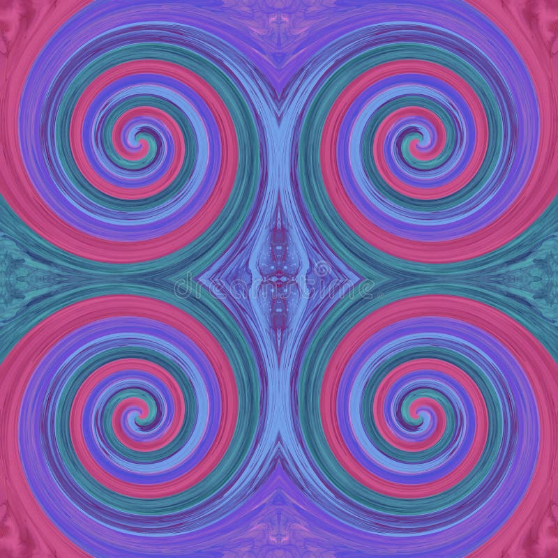 Candy Colored Swirls Seamless Repeat Pattern Stock Illustration ...