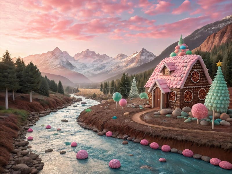 A Candy-colored World, Where Everything is Edible, Stock Photo - Image ...