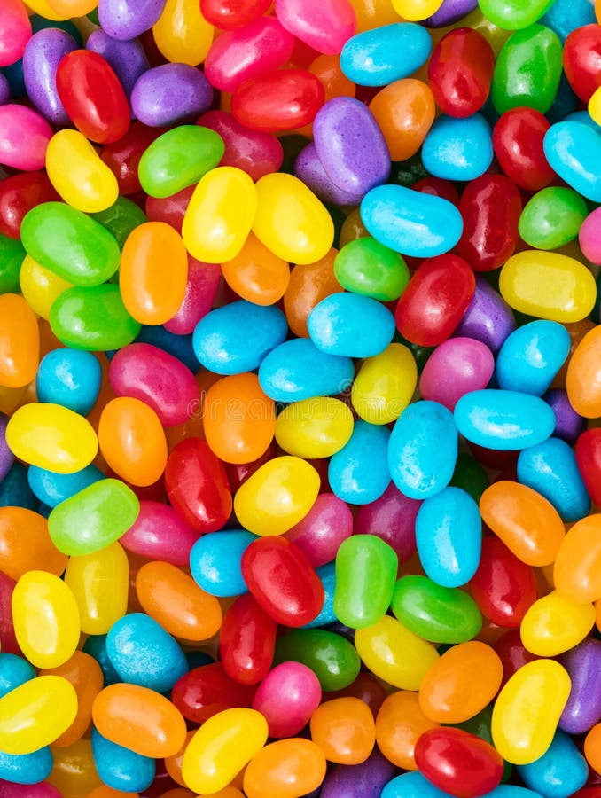 Candy: Colorful View of Jelly Beans Stock Image - Image of colored ...