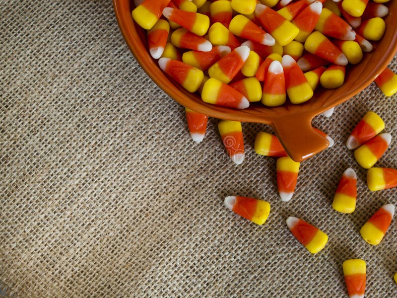 Candy Corn stock image. Image of sweets, burlap, cloth - 26883329
