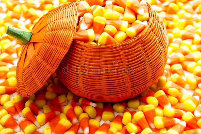 Candy Corn in basket stock photo. Image of life, jack - 16137558