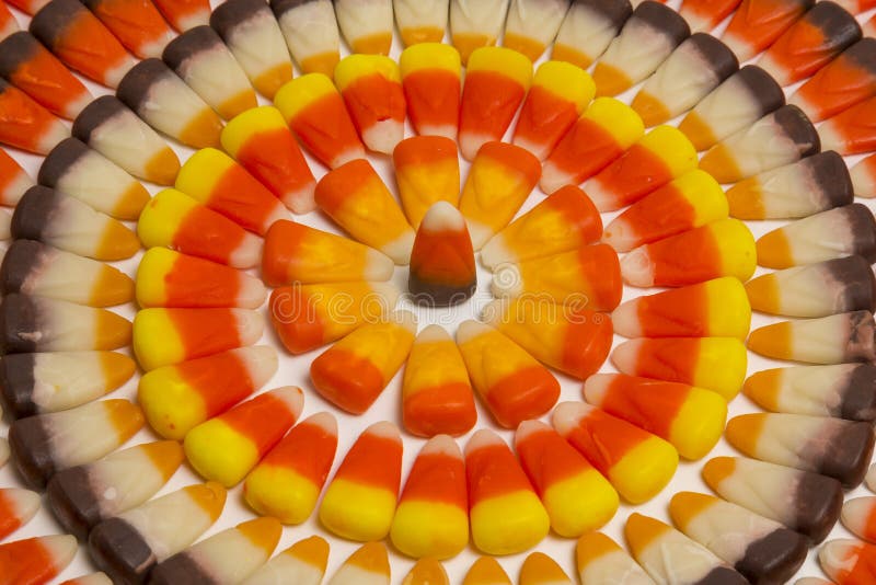 Candy Corn Circles stock photo. Image of dessert, color - 46065468