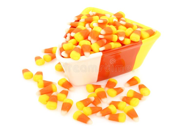 Candy Corn on White Backdrop Stock Photo - Image of snack, food: 2751588