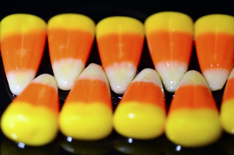Candy corn for Halloween. stock photo. Image of sweet - 58901366
