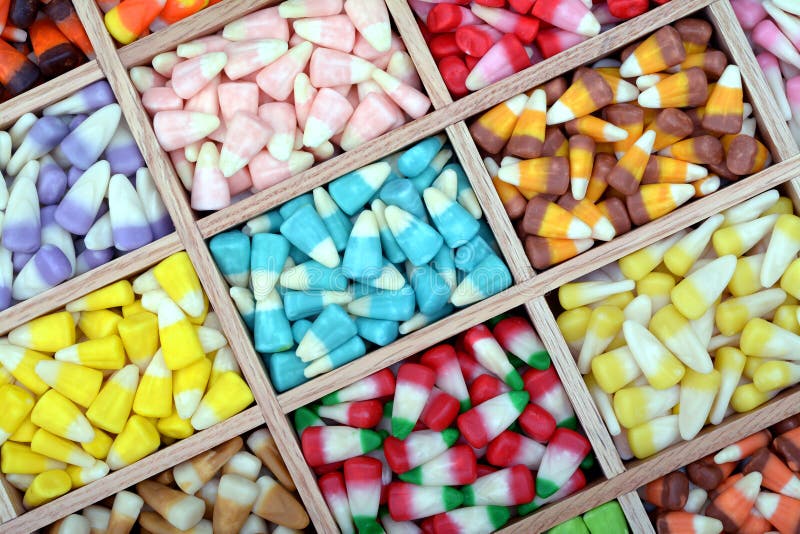 Candy corn stock image. Image of grid, brown, october - 54543611