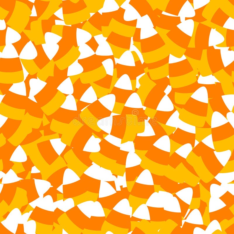 Candy Corn Seamless Background Stock Vector - Illustration of treat ...