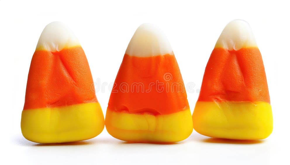 Candy Corn is a Small, Pyramid Shaped Candy, Divided into Three ...