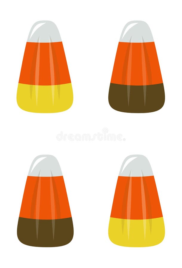 Candy Corn Vertical Vector Illustration on White Background 1 Stock ...