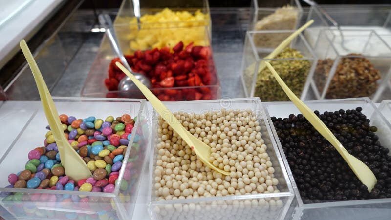 A Candy Counter Part of a Store Stock Image - Image of delight ...