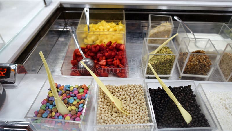 A Candy Counter Part of a Store Stock Image - Image of confection ...