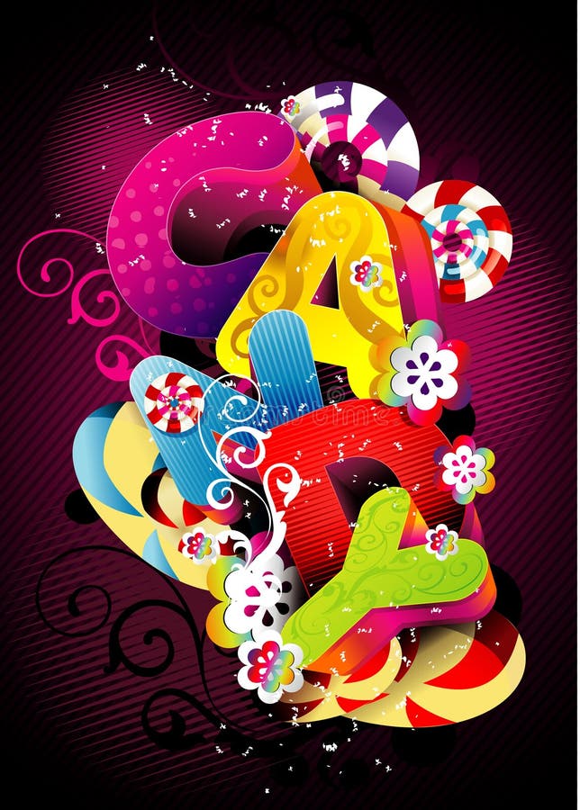 Candy design stock vector. Illustration of ribbon, abstract - 17818853