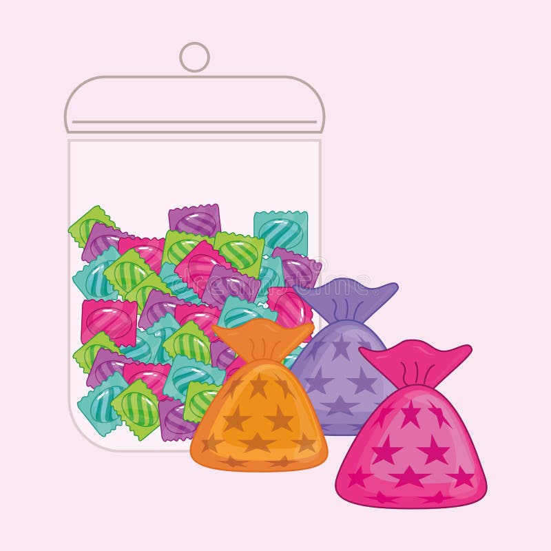 Candy digital design. stock vector. Illustration of gastronomy - 58823112