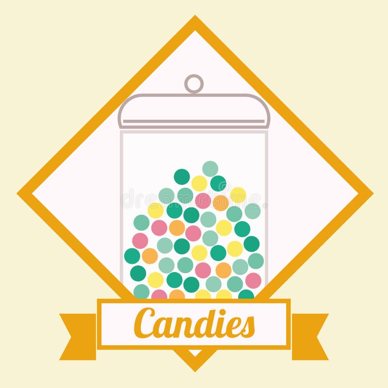 Candy digital design. stock vector. Illustration of gastronomy - 58823112