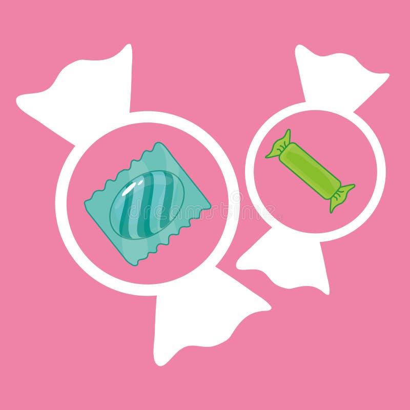 Candy digital design. stock vector. Illustration of gastronomy - 58823112