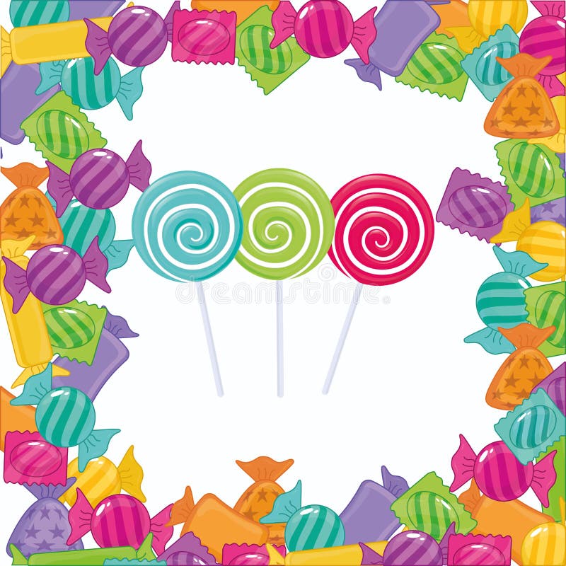 Candy digital design. stock vector. Illustration of gastronomy - 58823112