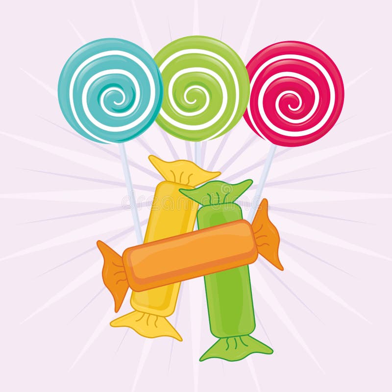 Candy digital design. stock vector. Illustration of gastronomy - 58823112
