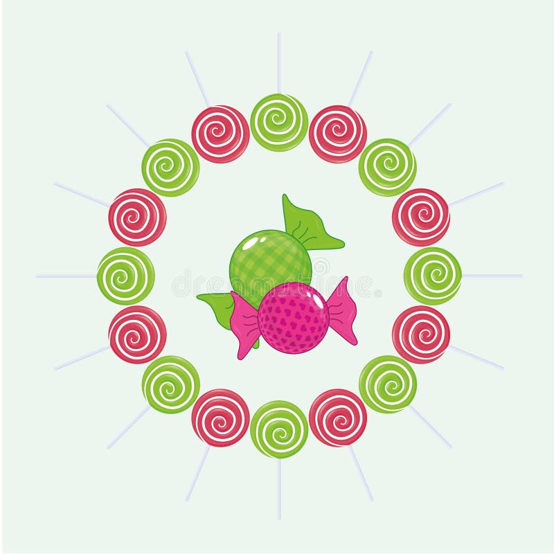 Candy digital design. stock vector. Illustration of gastronomy - 58823112