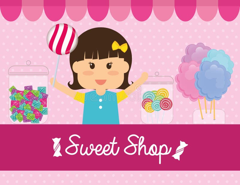 Candy digital design. stock vector. Illustration of gastronomy - 58823112