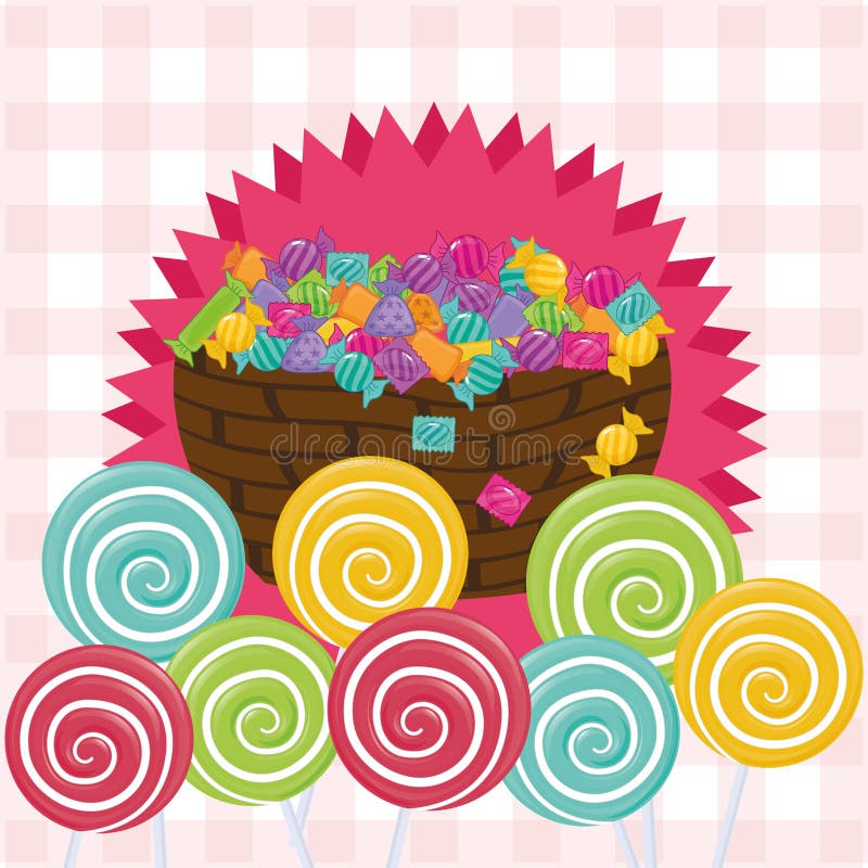 Candy digital design. stock vector. Illustration of gastronomy - 58823112