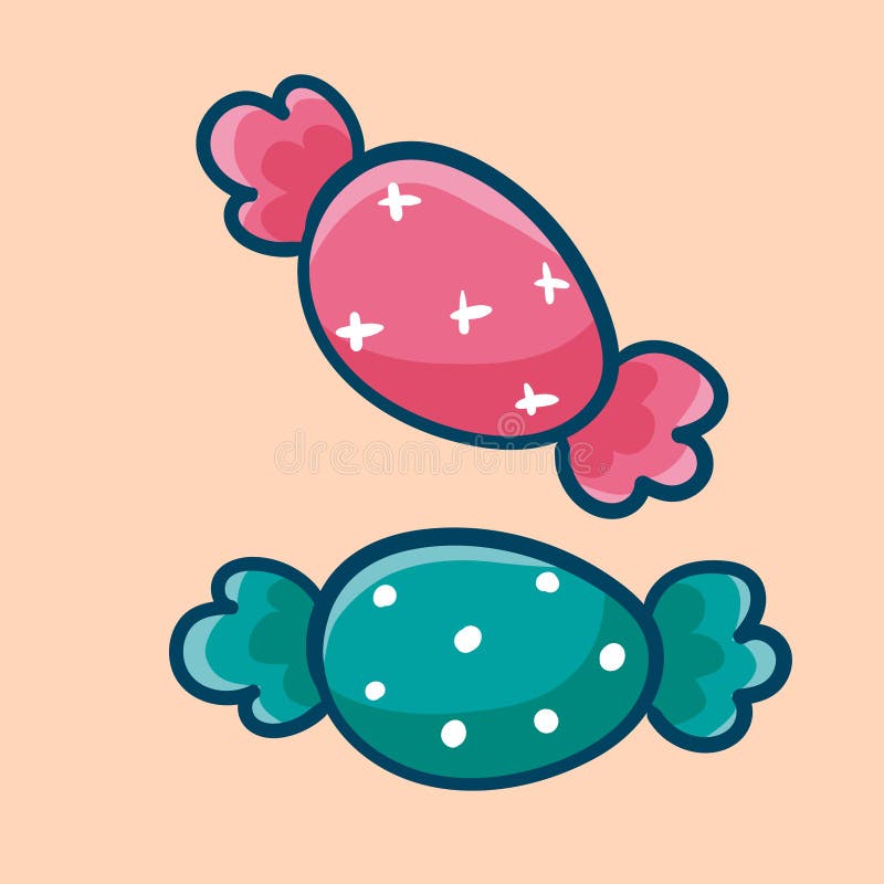 Candy Design Vector Decoration Birthday Stock Vector - Illustration of ...