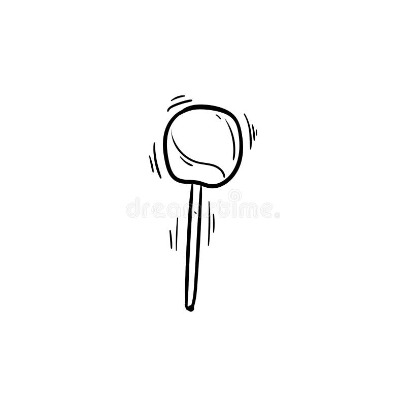 Candy Doodle Icon Vector Cute Stock Vector - Illustration of holiday ...