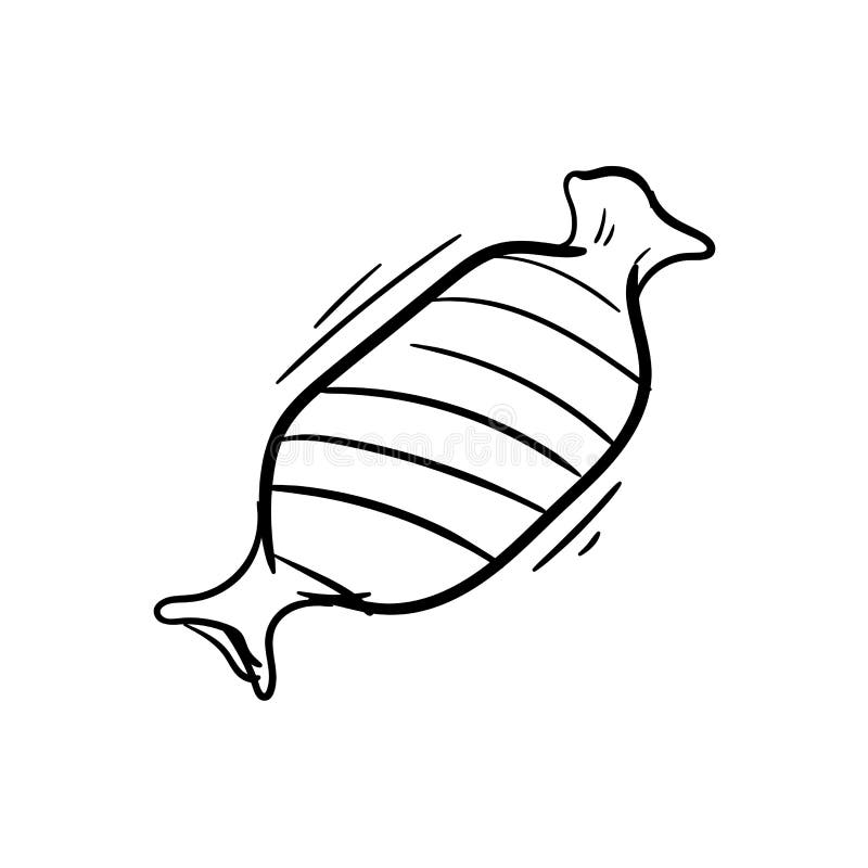 Candy Doodle Icon Vector Cute Stock Vector - Illustration of color ...